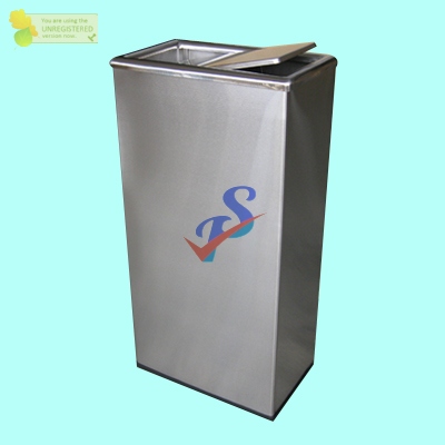 STAINLESS STEEL BIN RECTANGULAR FLIP TOP - Sinar Pelita Resources